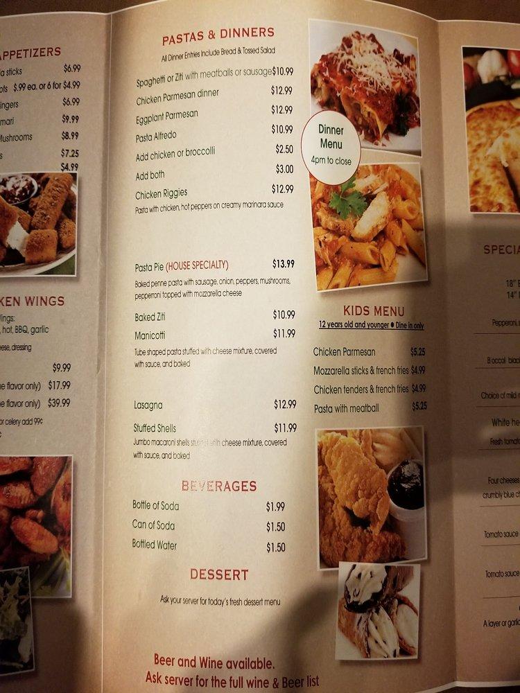Menu at Passarella pizzeria, Parish