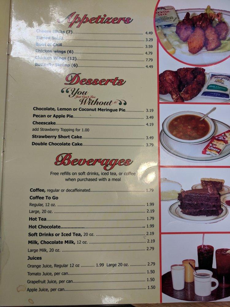 Menu at Ken's Corner Grill restaurant, Smyrna