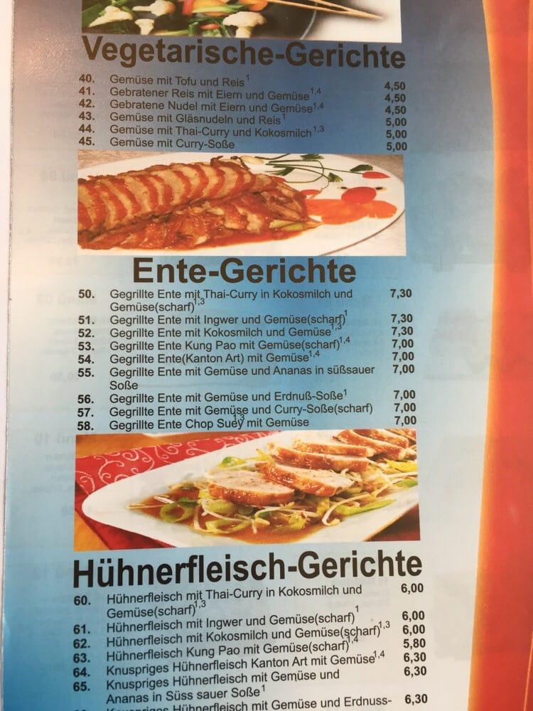 Menu at Asia One Bistro restaurant, Landau