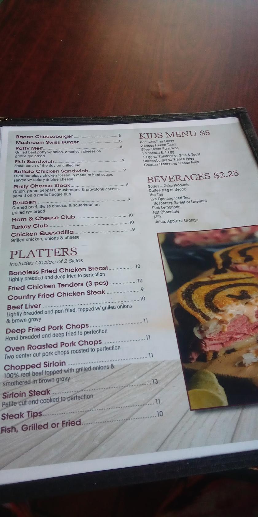 Menu at Ana's Restaurant, Arcadia