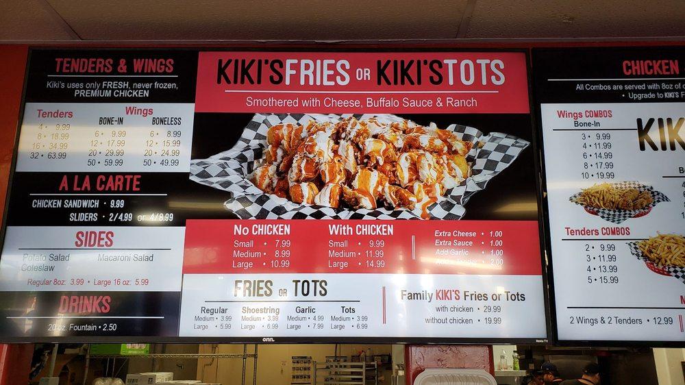 Menu at Kiki's Chicken Place restaurant, Cameron Park