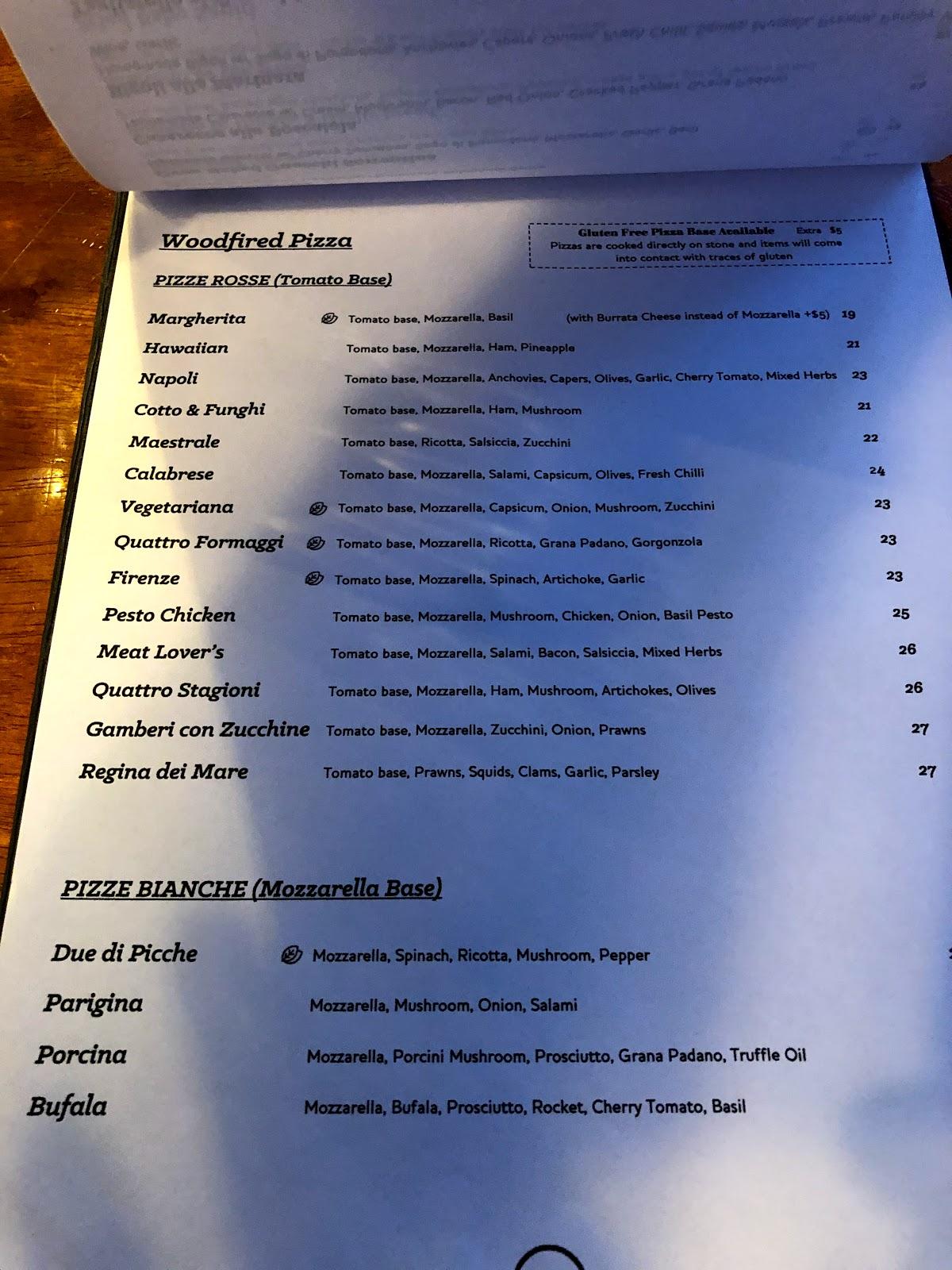 Menu at Woodpeckers Woodfired Restaurant And Cafe, Subiaco