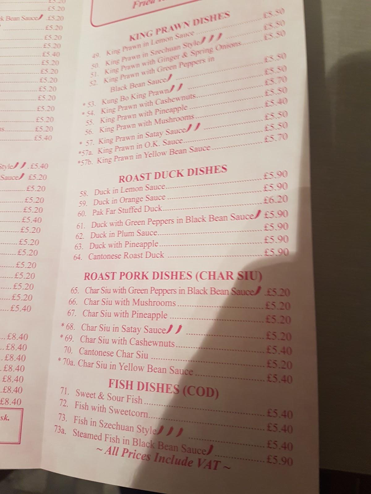 Menu at Delight fast food, Manchester, 183 Moorside Rd