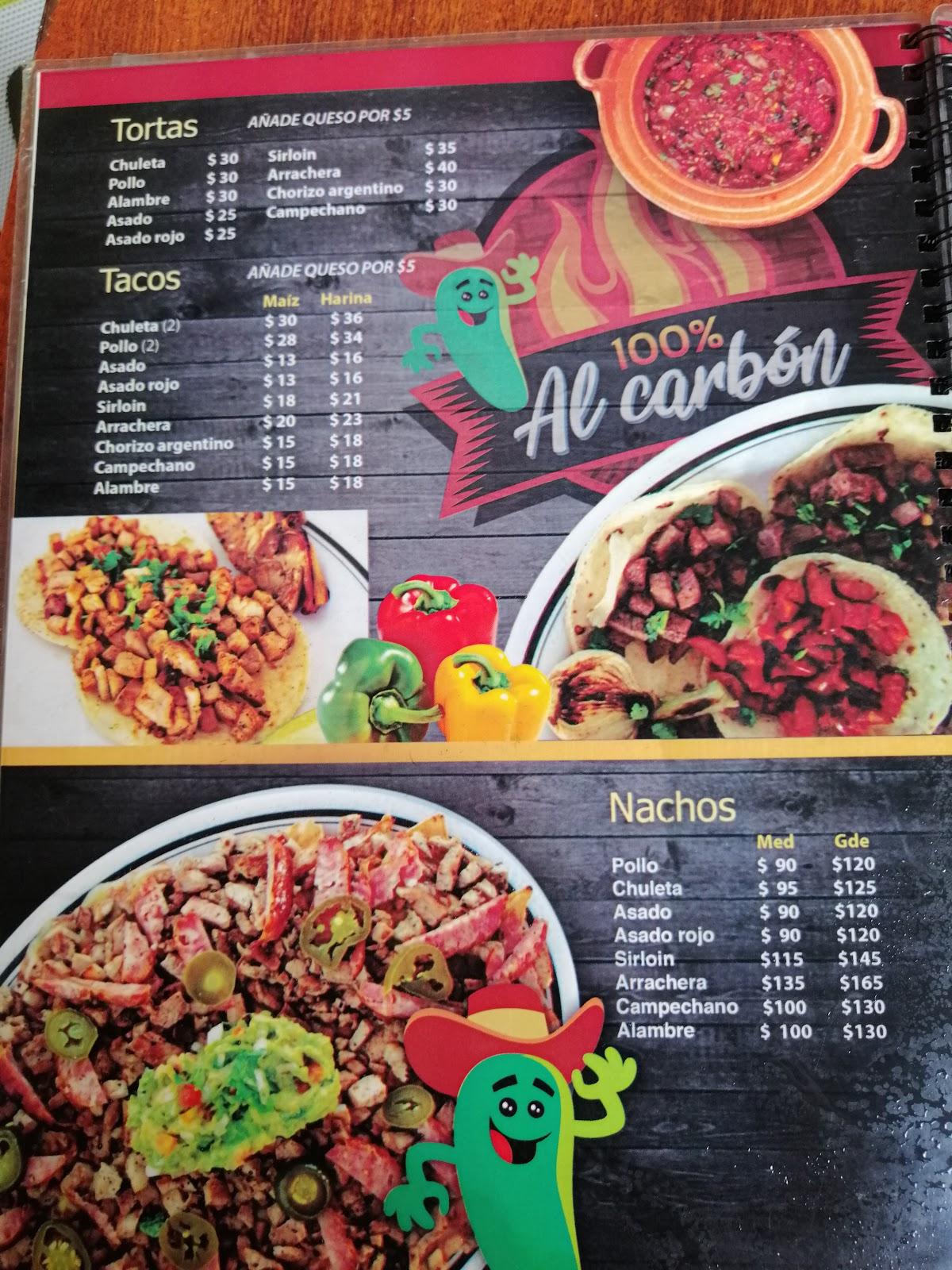 Menu at 100%Al Carbón Sucursal 128 restaurant, Merida, Avenida 128