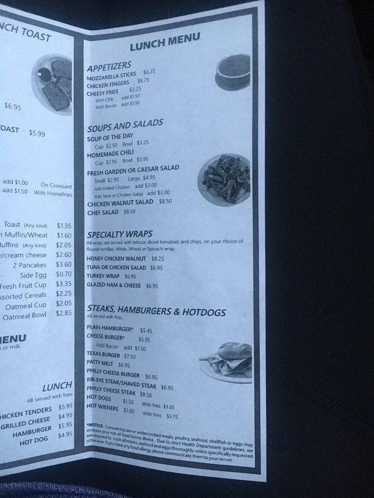Menu at Gel's Kitchen restaurant, West Warwick