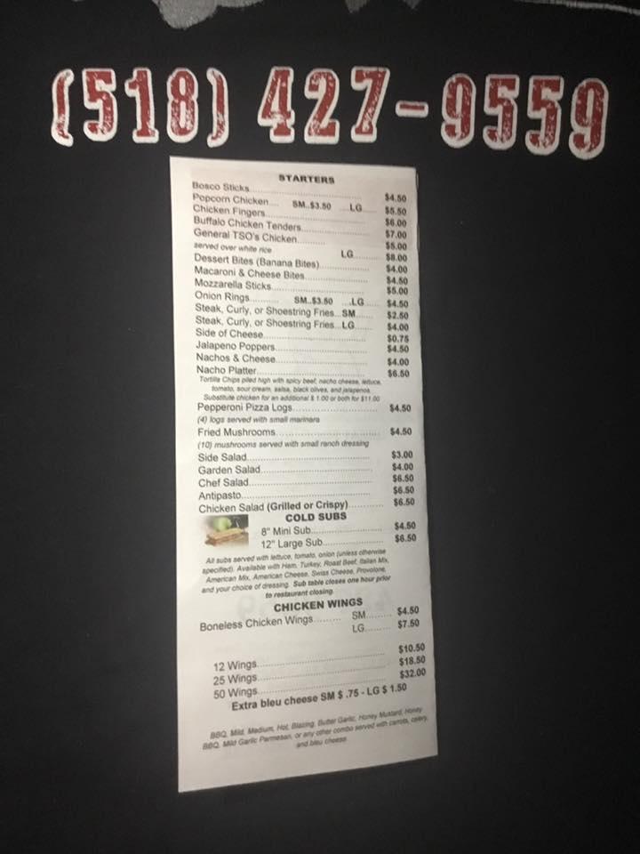 Menu at Nelsons Steak Out steakhouse, Rensselaer