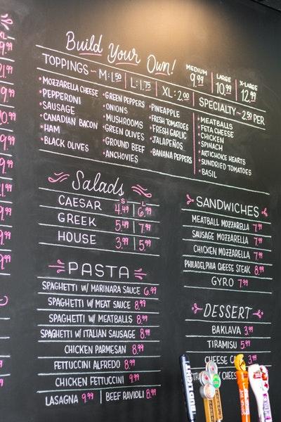 Menu at Charlie D's Pizza pizzeria, Cypress