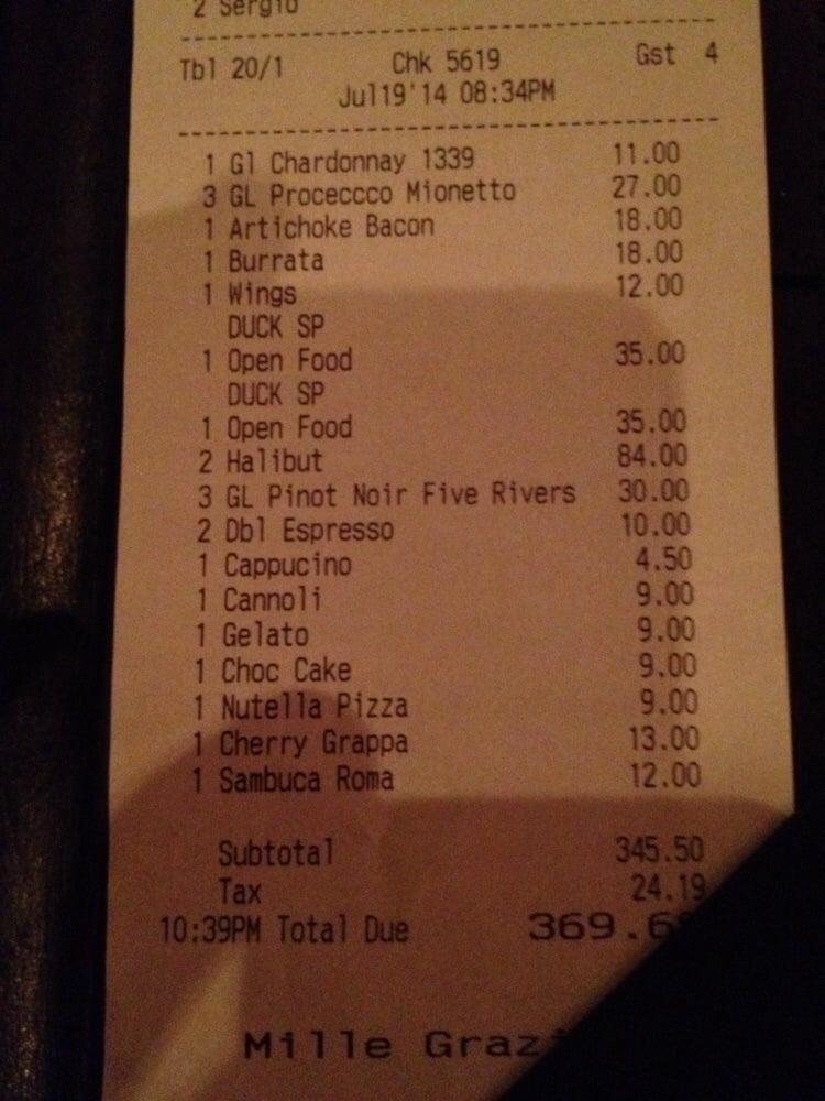 Menu at Osteria Cucina Rustica restaurant, Marlboro Township