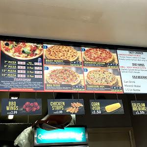 Carta del restaurante Chefs Pizza, Ilford
