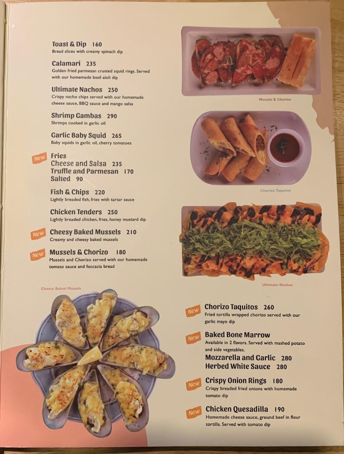 Menu at Miguel & Maria Restaurant Gil Fernando, Marikina