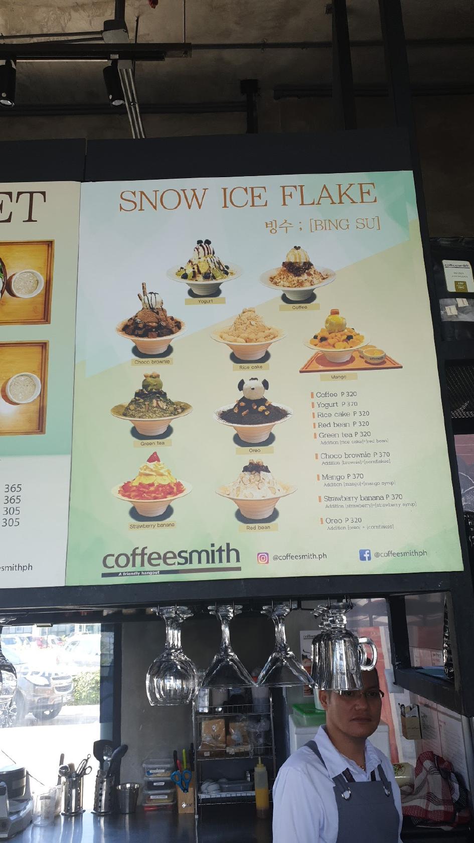 Menu at Coffeesmith - Festival Supermall Alabang cafe, Muntinlupa