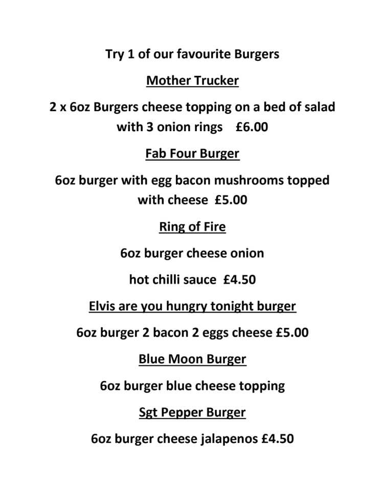 Menu at Route 27 Truck Stop restaurant, Portsmouth
