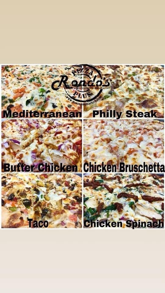 Menu at Rondo's Pizza Plus Bright's Grove pizzeria, Sarnia