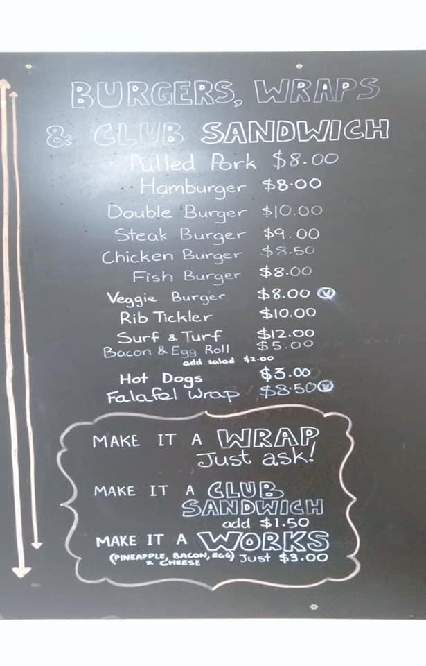 Menu at Who's Cookin Takeaway fast food, Yeppoon