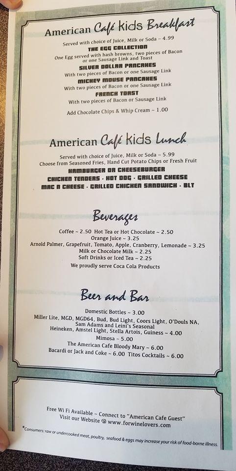 Menu at Cubby Cafe, Richmond, US-12