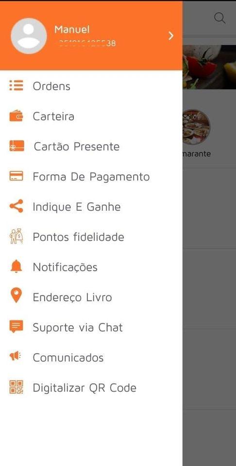 Menu at Home Food Delivery restaurant, Portugal
