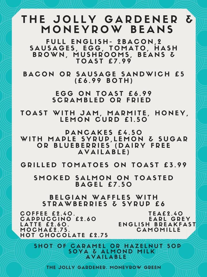Menu at The Jolly Gardener pub & bar, Holyport