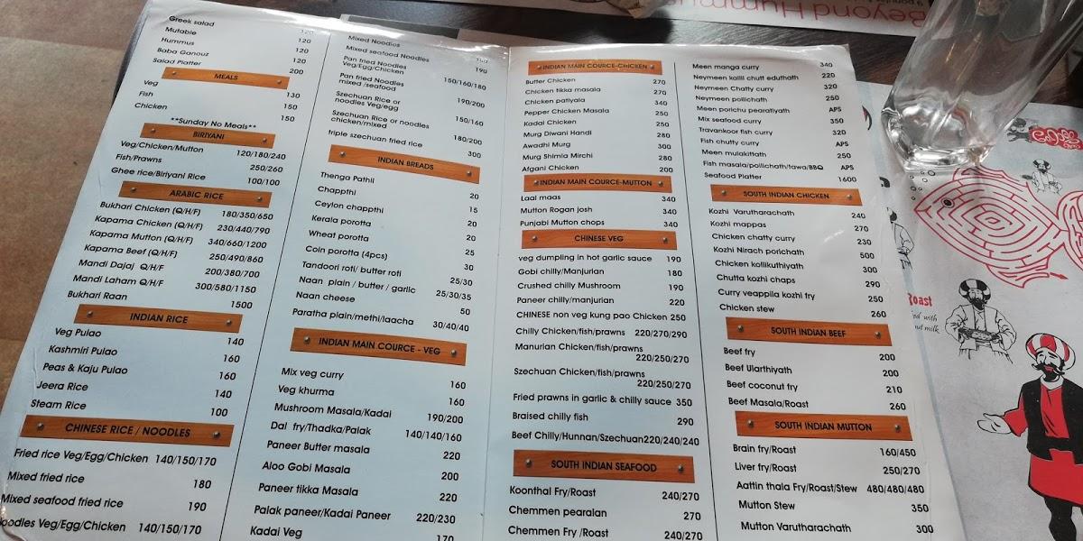 Menu at Alibaba & 41 Dishes 'n Bab Arabia, Angamaly, Angamaly
