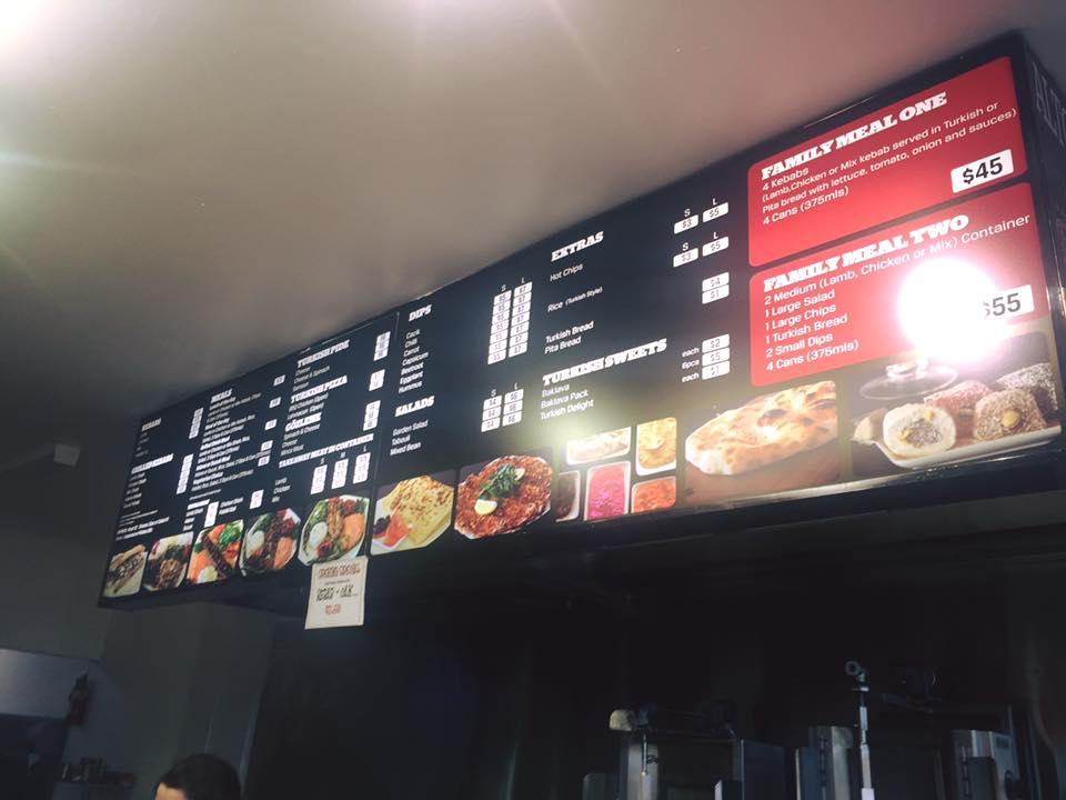 Menu at Altona Kebab House restaurant, Altona North