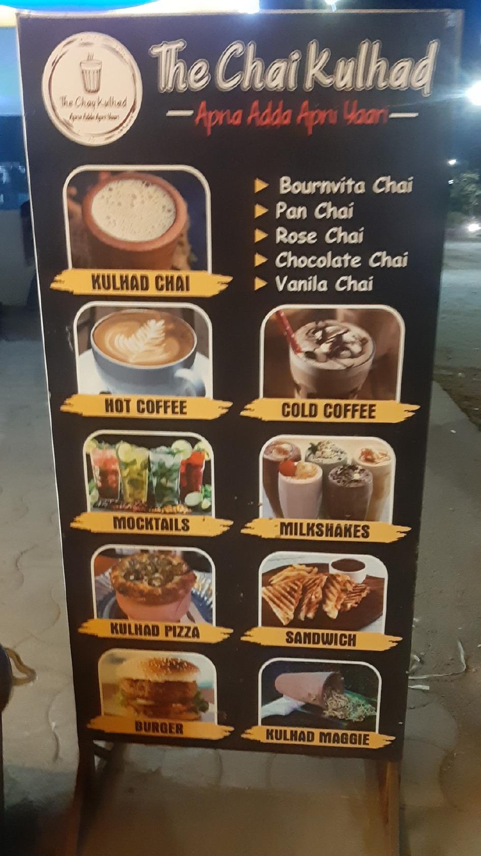 Menu at Murlidhar Panipuri Chat Center, Vadodara