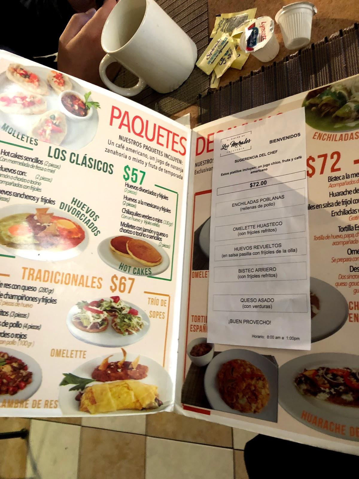 Carta del restaurante Los Morales, Tlalnepantla, Av Sor Juana Inés del ...