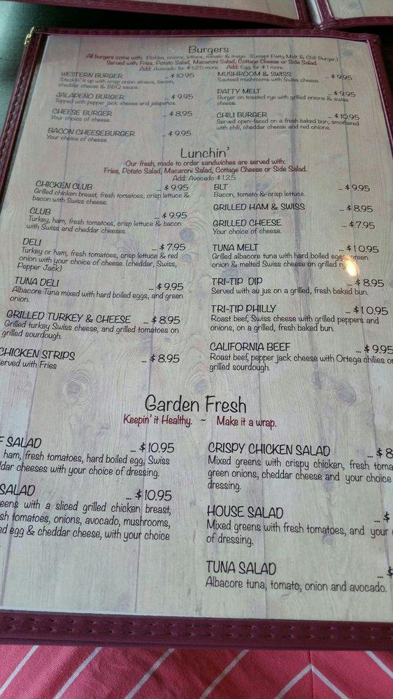 Menu at Crackin' & Stackin' restaurant, Eagle Point