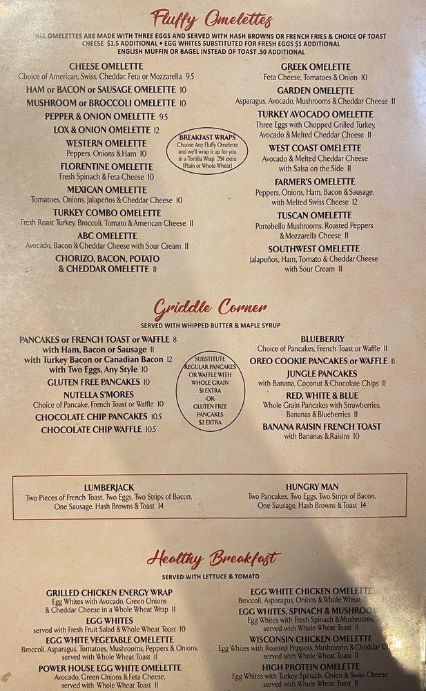 Menu at D lux Diner pub & bar, Middletown