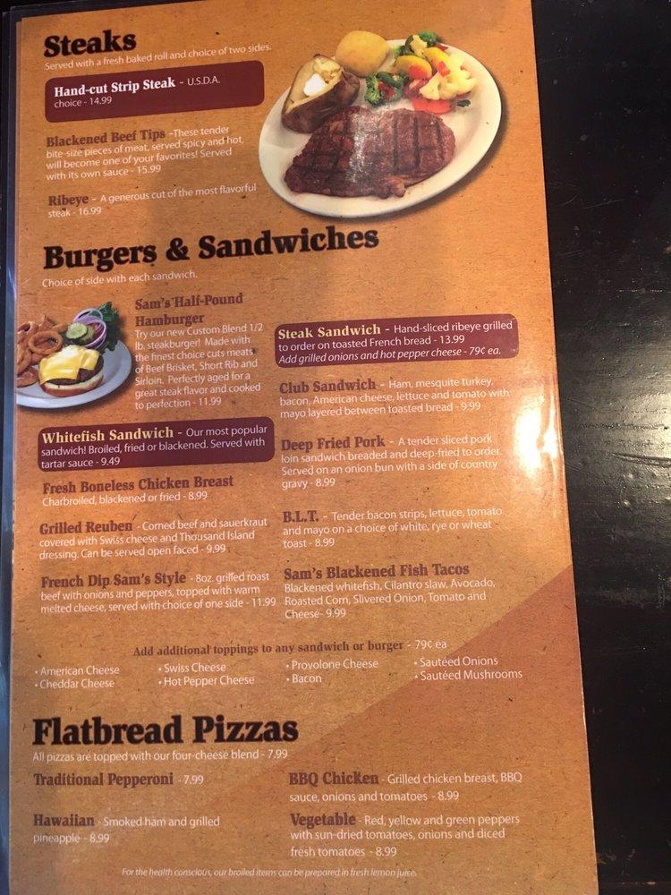 Menu at Sam's Food & Spirits pub & bar, Floyds Knobs, 702 Highlander ...