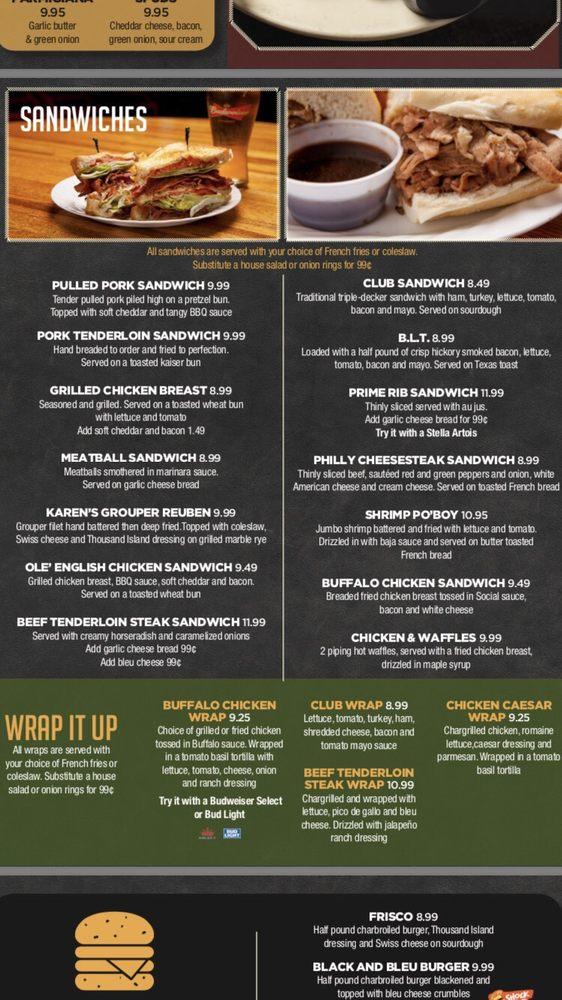 Menu at Social Bar & Grill, Lemay, Reavis Barracks Rd