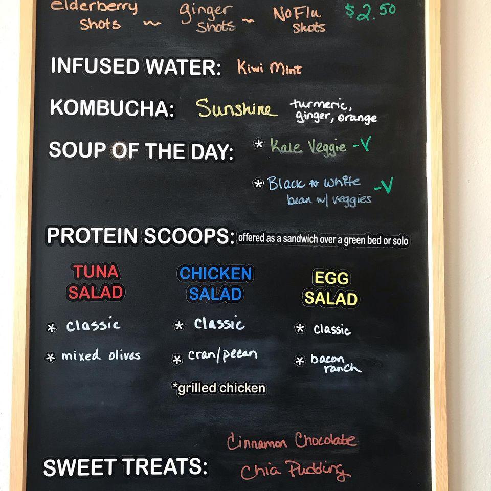 Menu at Bambu Cafe, Winter Haven