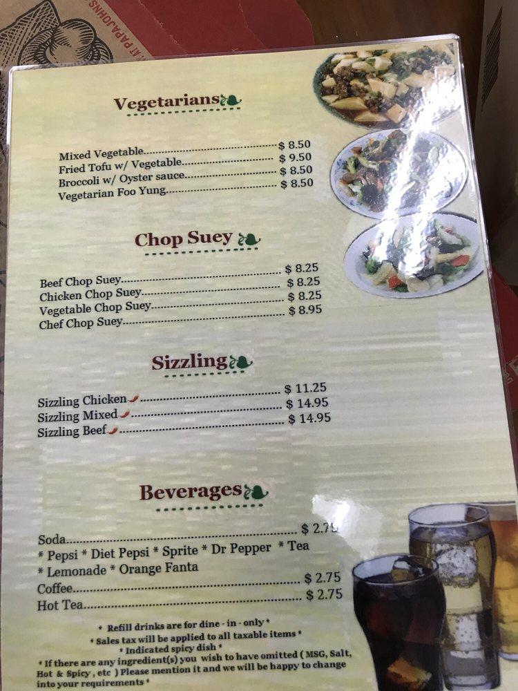 Menu at Chef Lee's Food Express fast food, El Centro