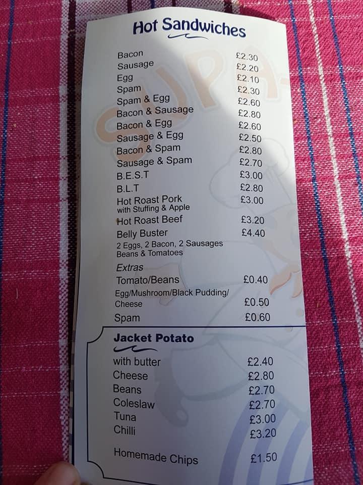 Menu at Supa Snax delivery cafe, Wakefield, 5 Cross Ln