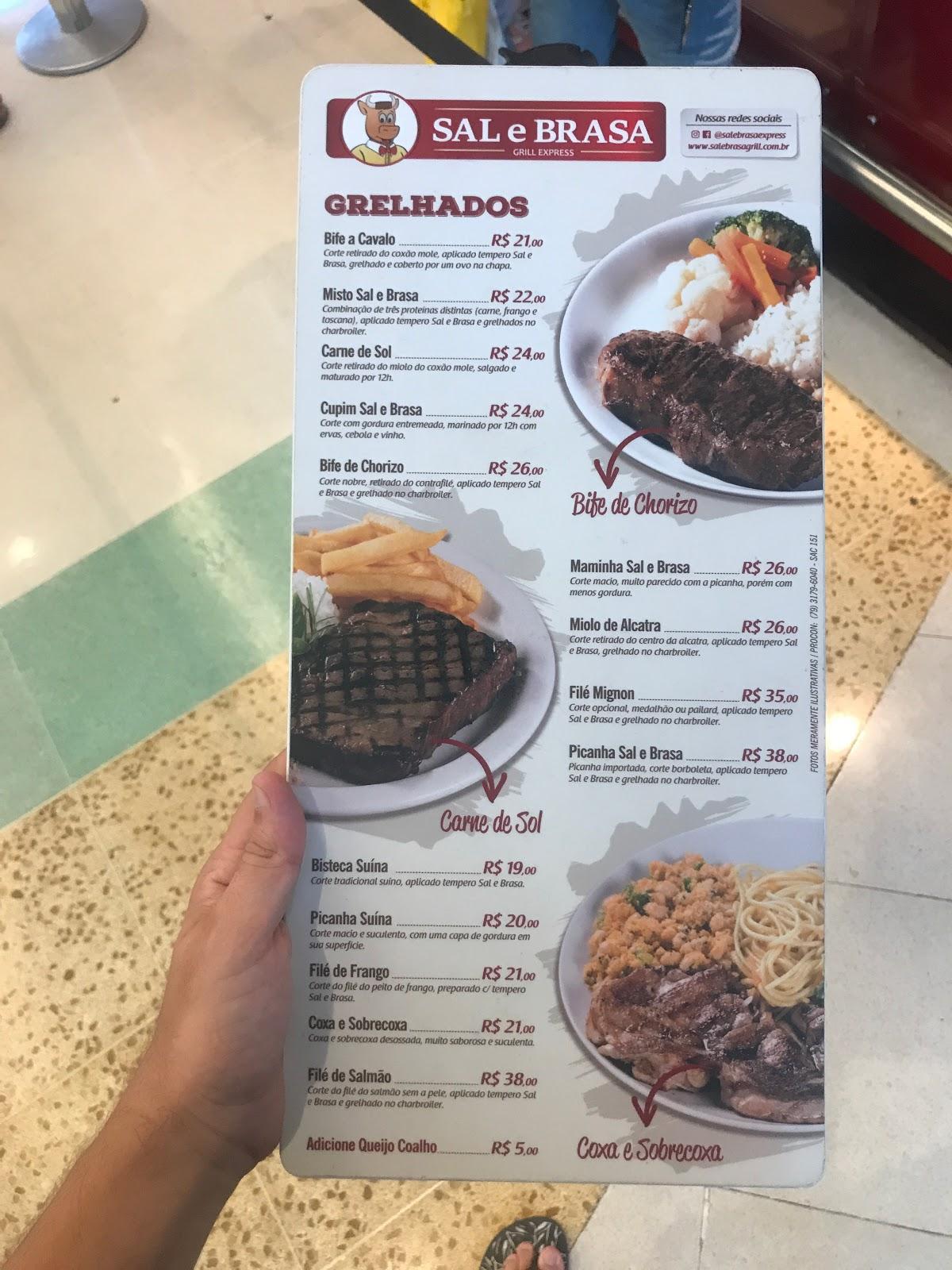 Menu em Sal e Brasa Grill Express Jardins restaurante, Aracaju, Av ...
