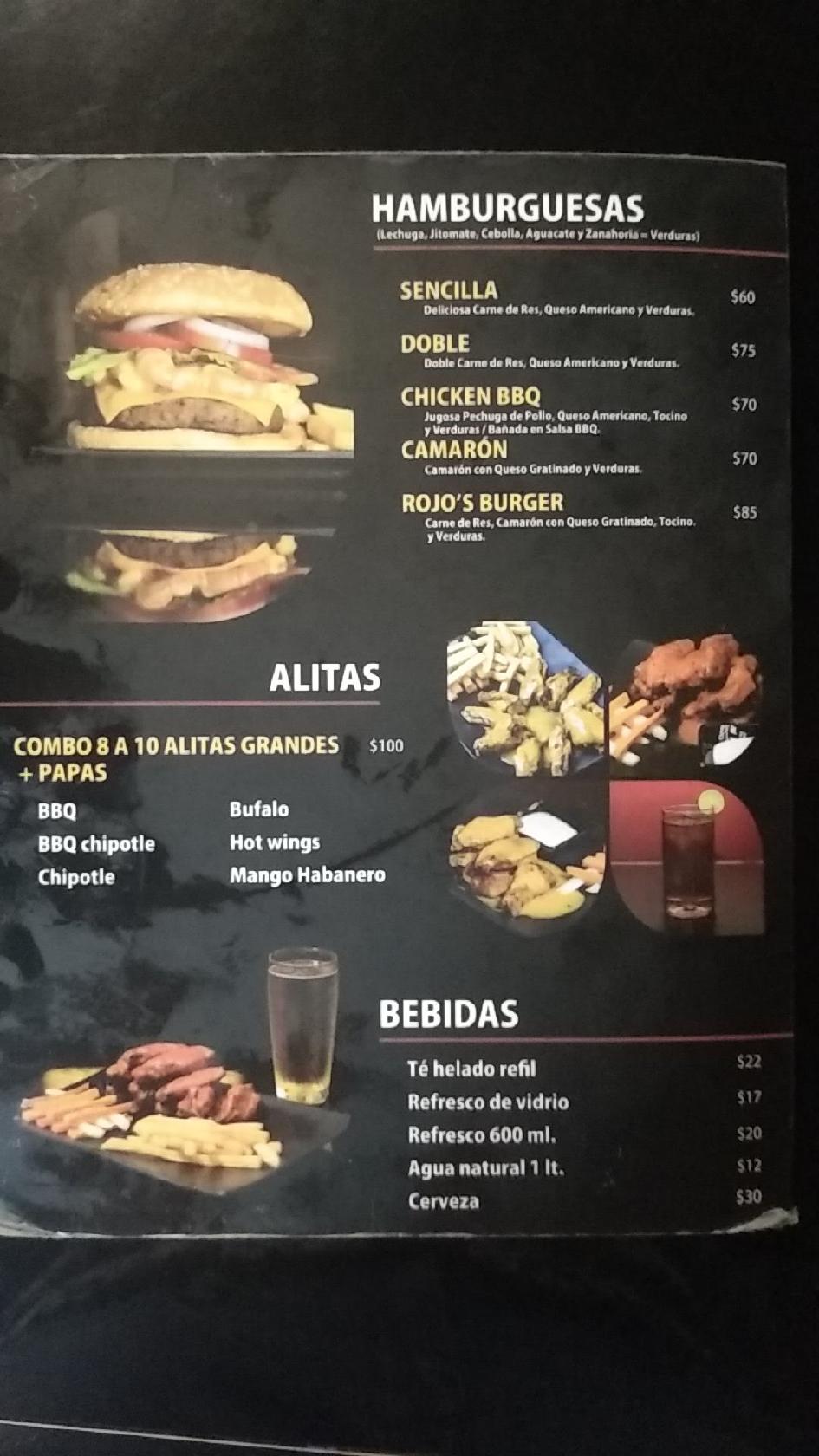 Carta del restaurante Rojos Sushi House, Uruapan