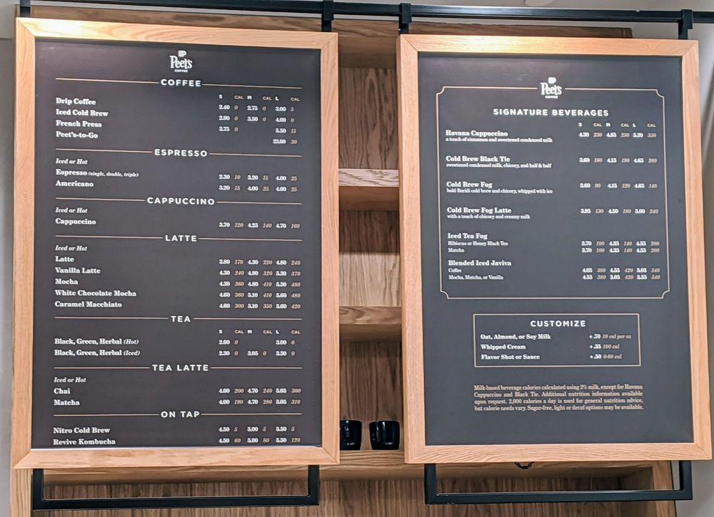 Menu at Capital One Café cafe, Atlanta, Peachtree Rd NE Space # 3078a 3078A