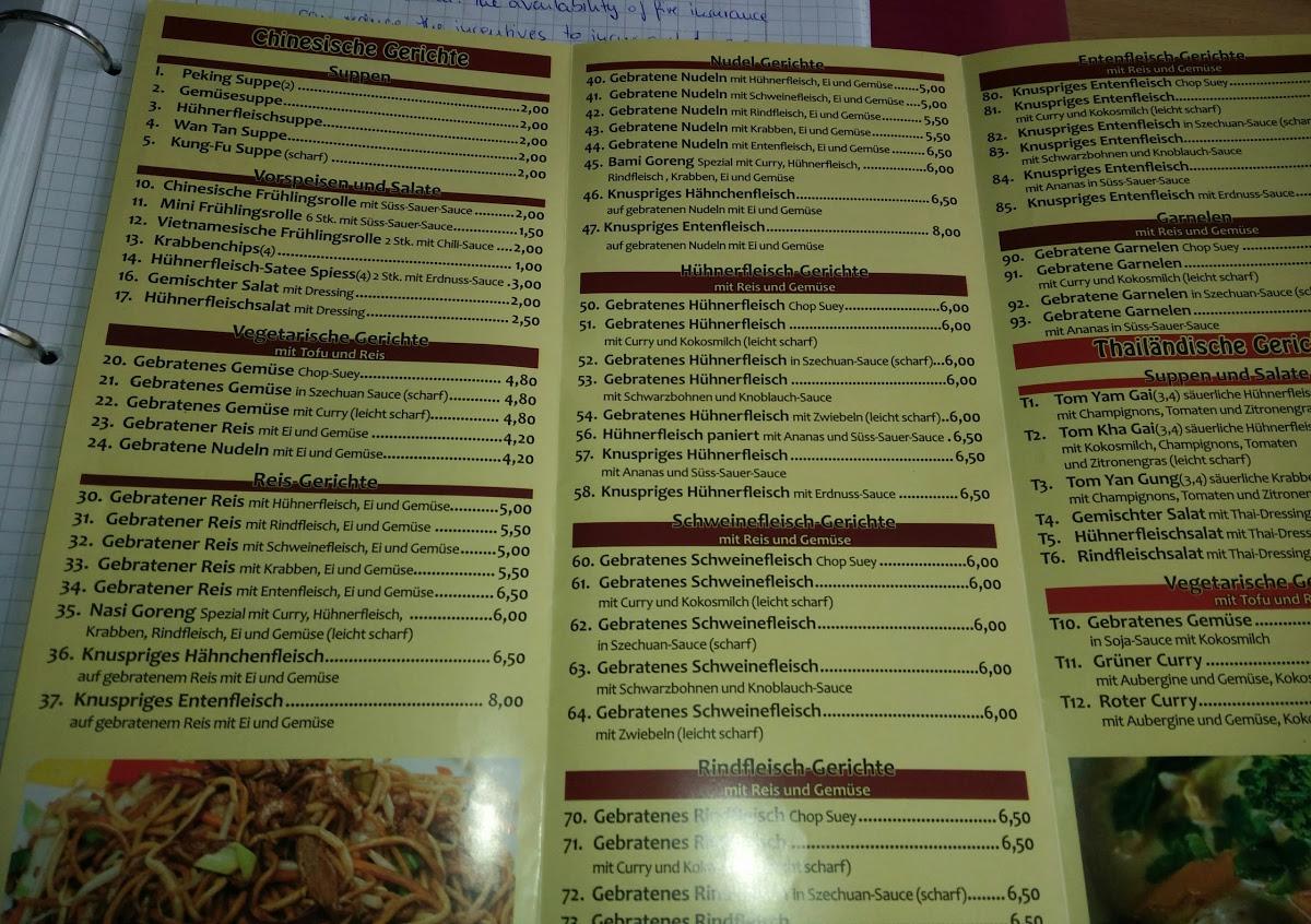 Menu at Doan Gia restaurant, Haiger