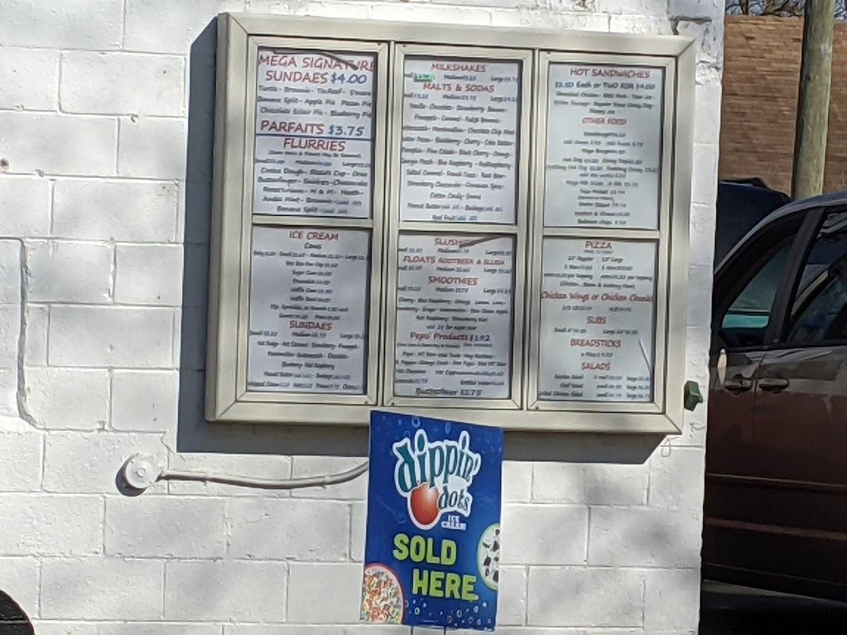 Menu at Mega Moo Pizza & Ice Cream pizzeria, Marion