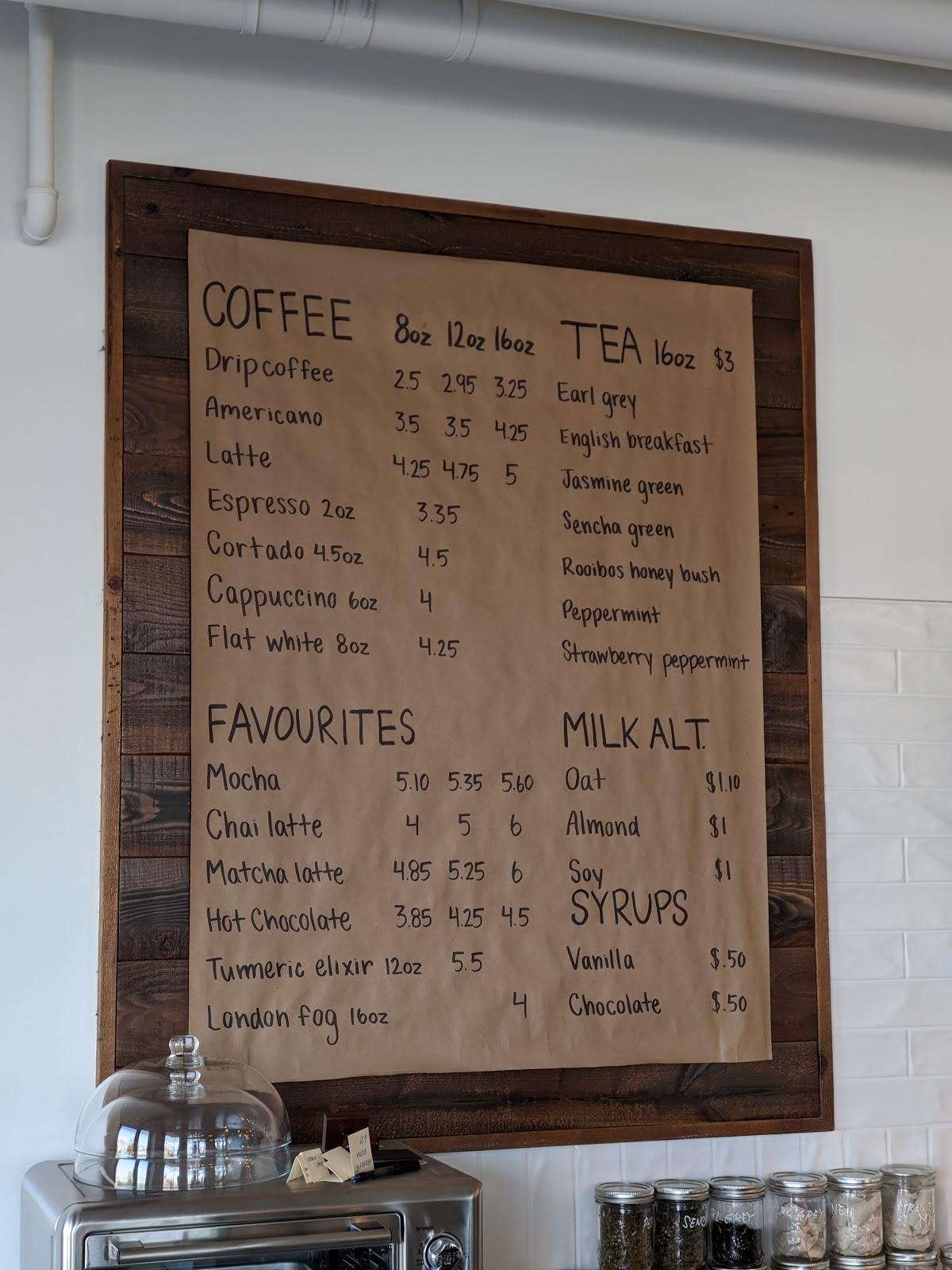 Menu at Prado Cafe, Delta
