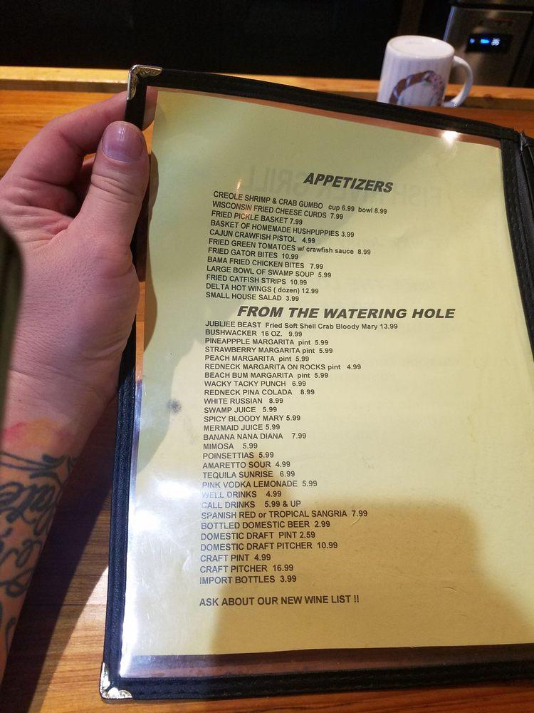 Menu at Fish River Grill restaurant, Fairhope, Scenic Hwy 98