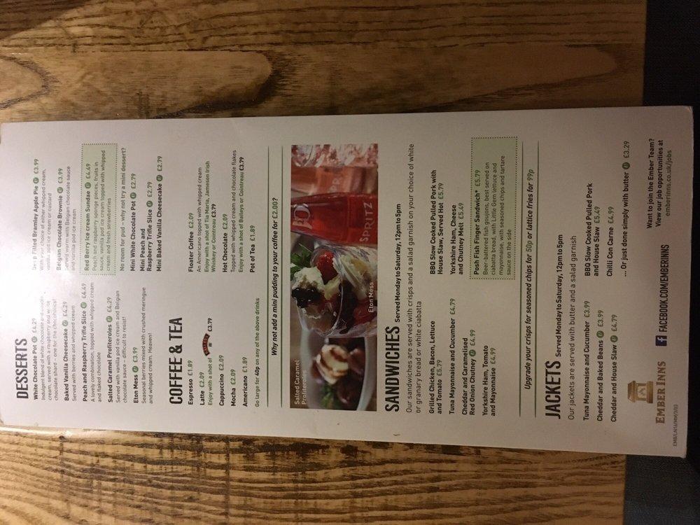 Menu at The Broadway pub & bar, Derby
