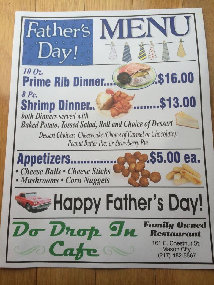Menu at Do Drop In Cafe, Mason City