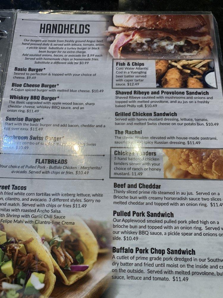 Menu at Maynard's at the Corner restaurant, Flowery Branch