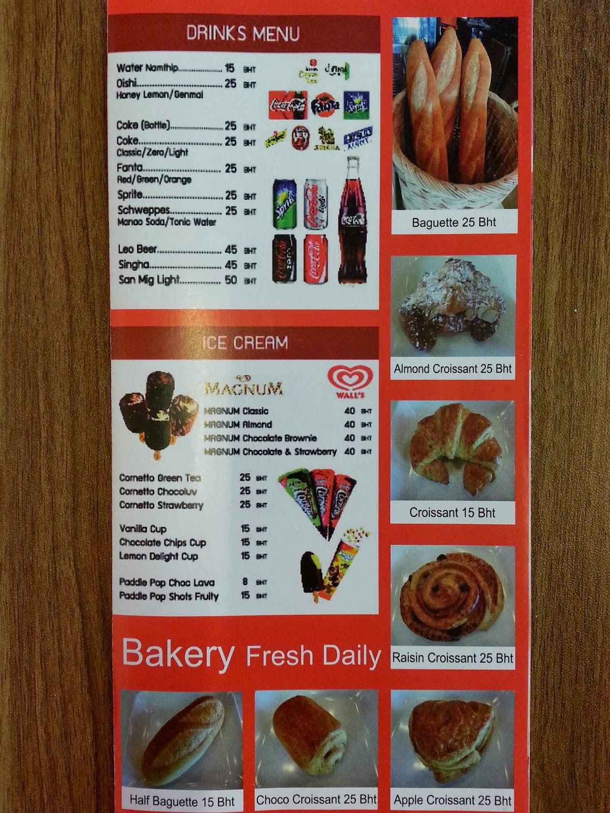 Menu at chicky chic pattaya restaurant, Pattaya City, 99 13