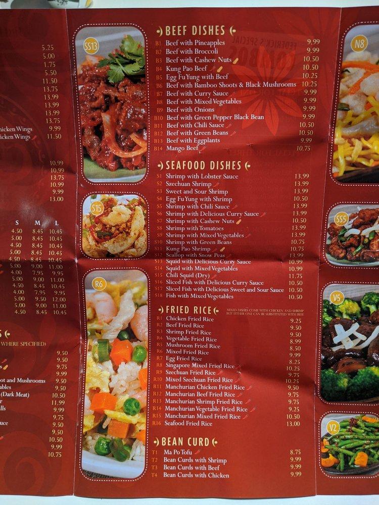 Menu at Federick Restaurant, Toronto, Ellesmere Rd