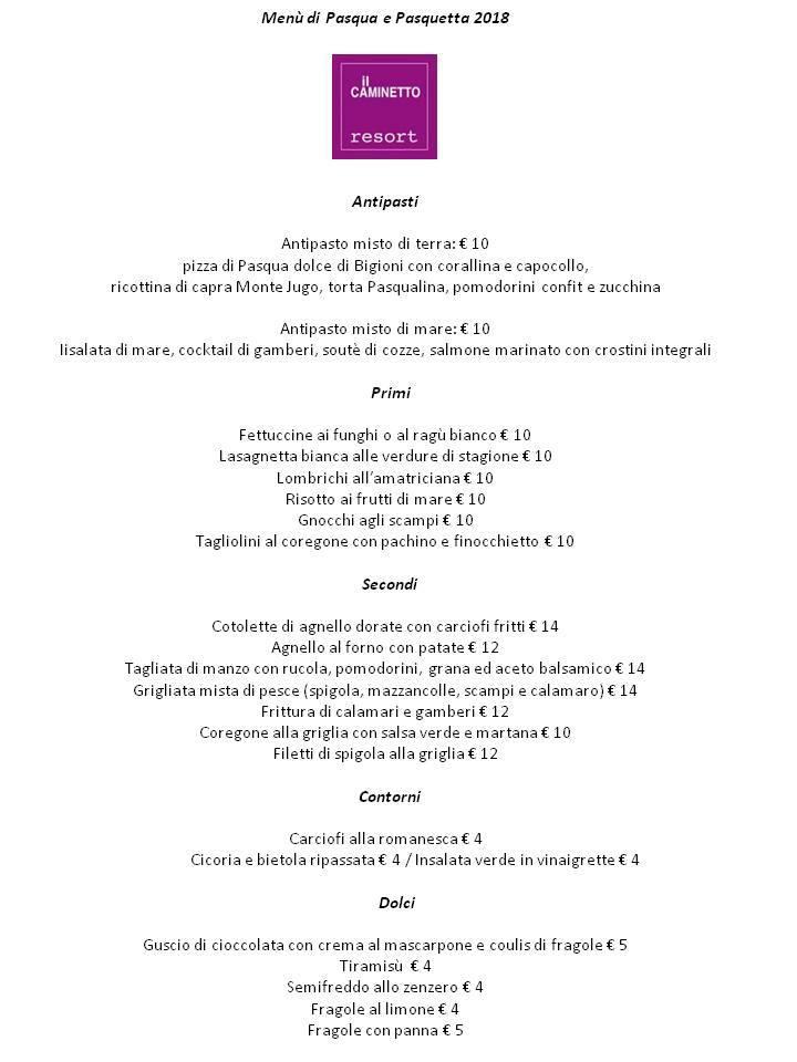 Menu da Il Caminetto Montefiascone ristorante, Montefiascone