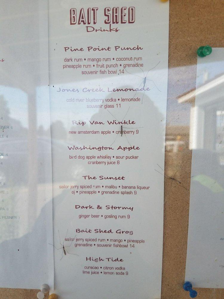 Menu at The Bait Shed pub & bar, Scarborough