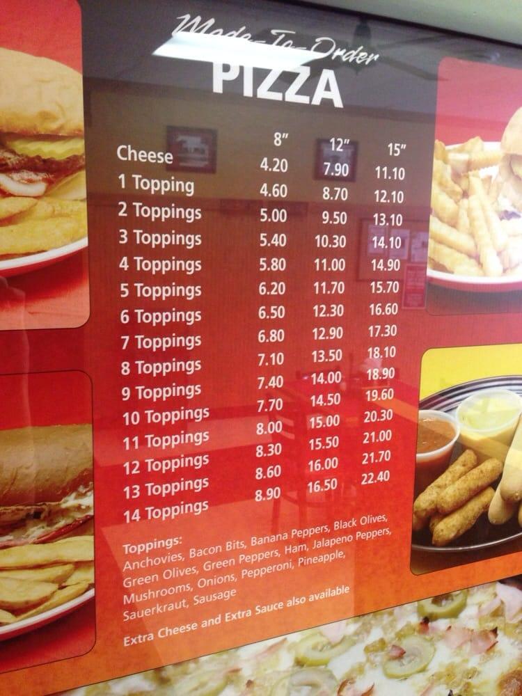Menu at Pizza Haus Inc pizzeria, Batesville