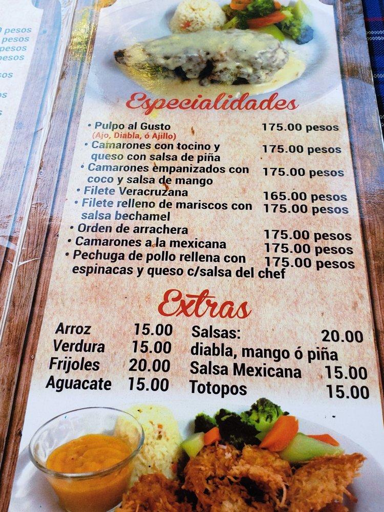 Menu at El Jacalito pub & bar, Mismaloya