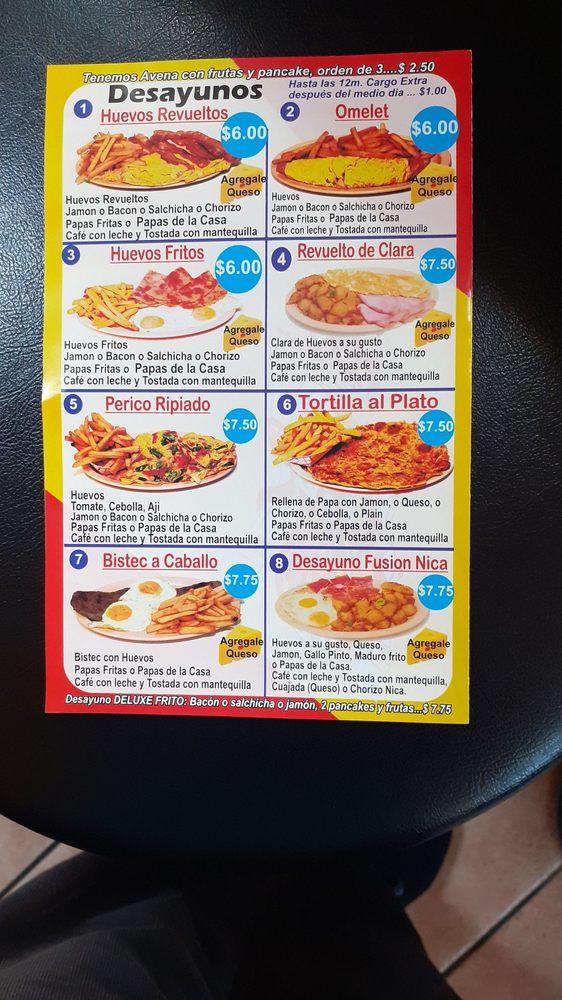 Menu at Don Rigo Cafeteria, Hialeah