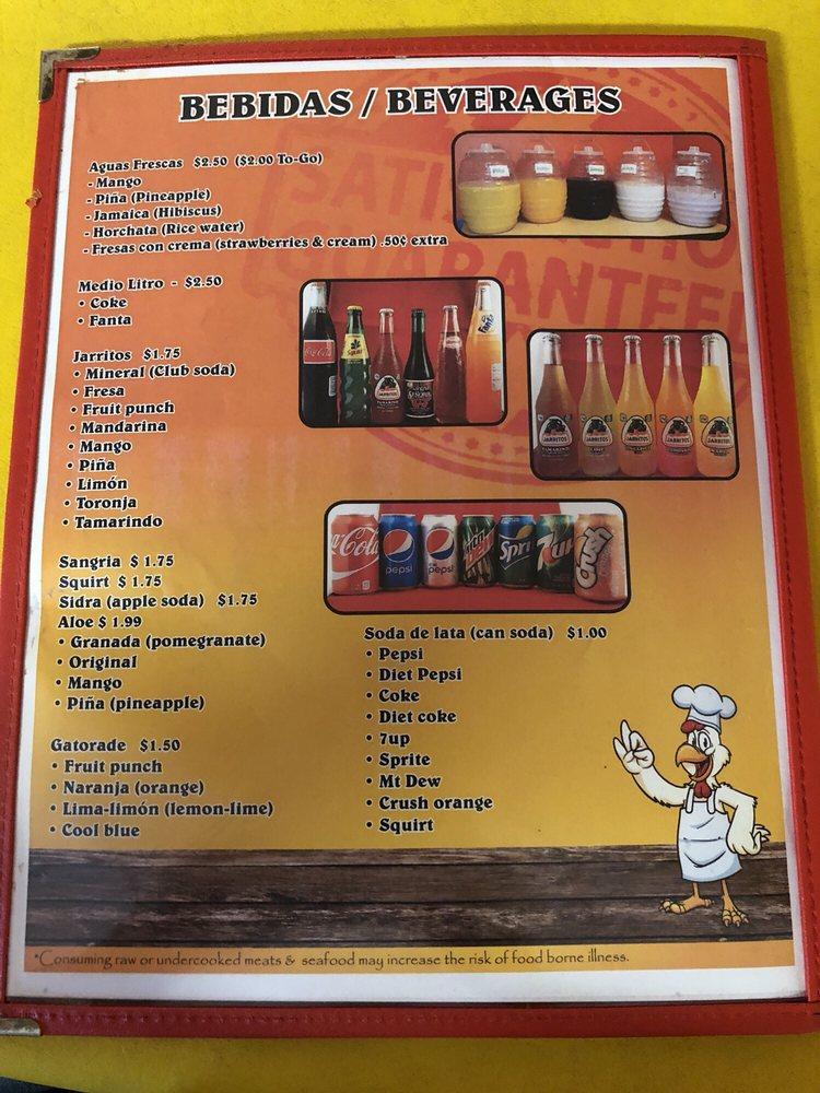 Menu at El Pollo Real restaurant, Tukwila, E Marginal Way S